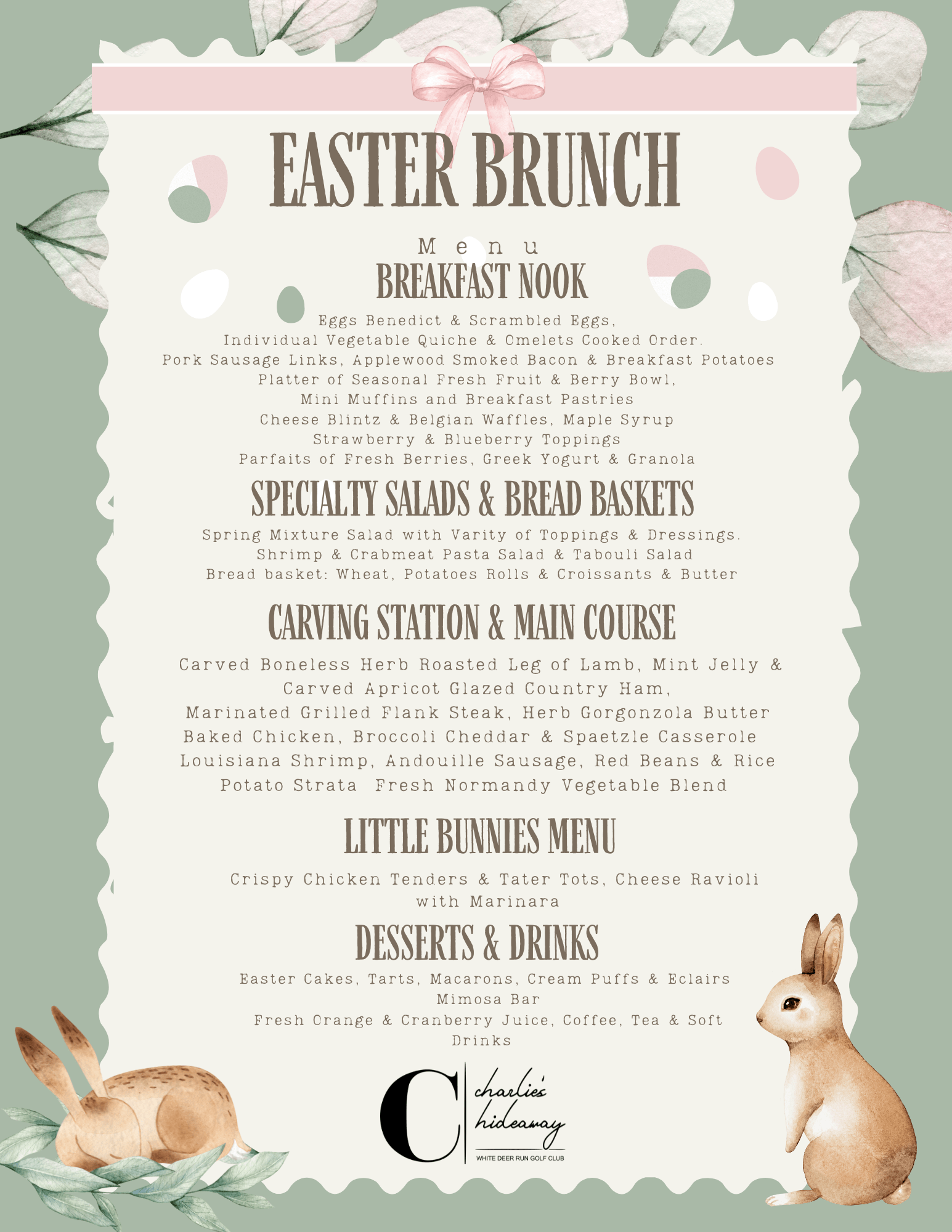 Easter Brunch - White Deer Run Golf Club